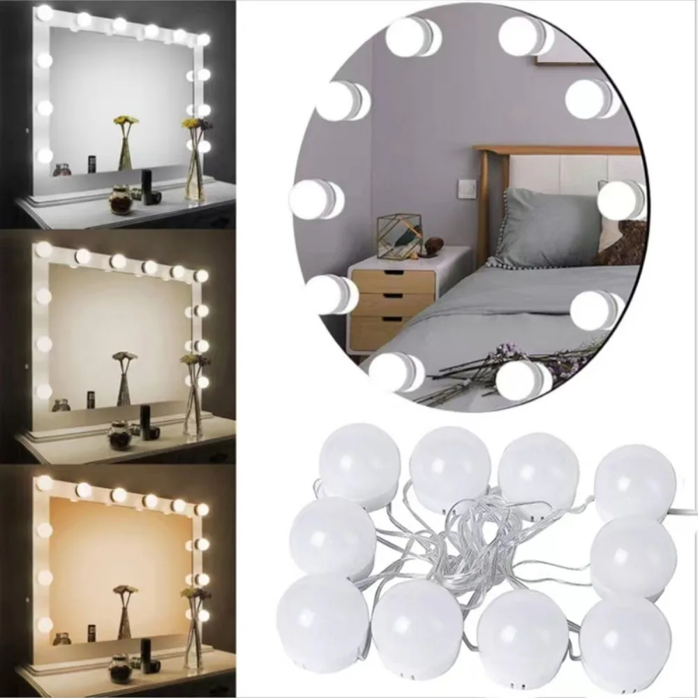 Makeup-Mirror-LED-Light-Bulbs-Vanity-Lights-USB-12V-Bathroom-Dressing ...