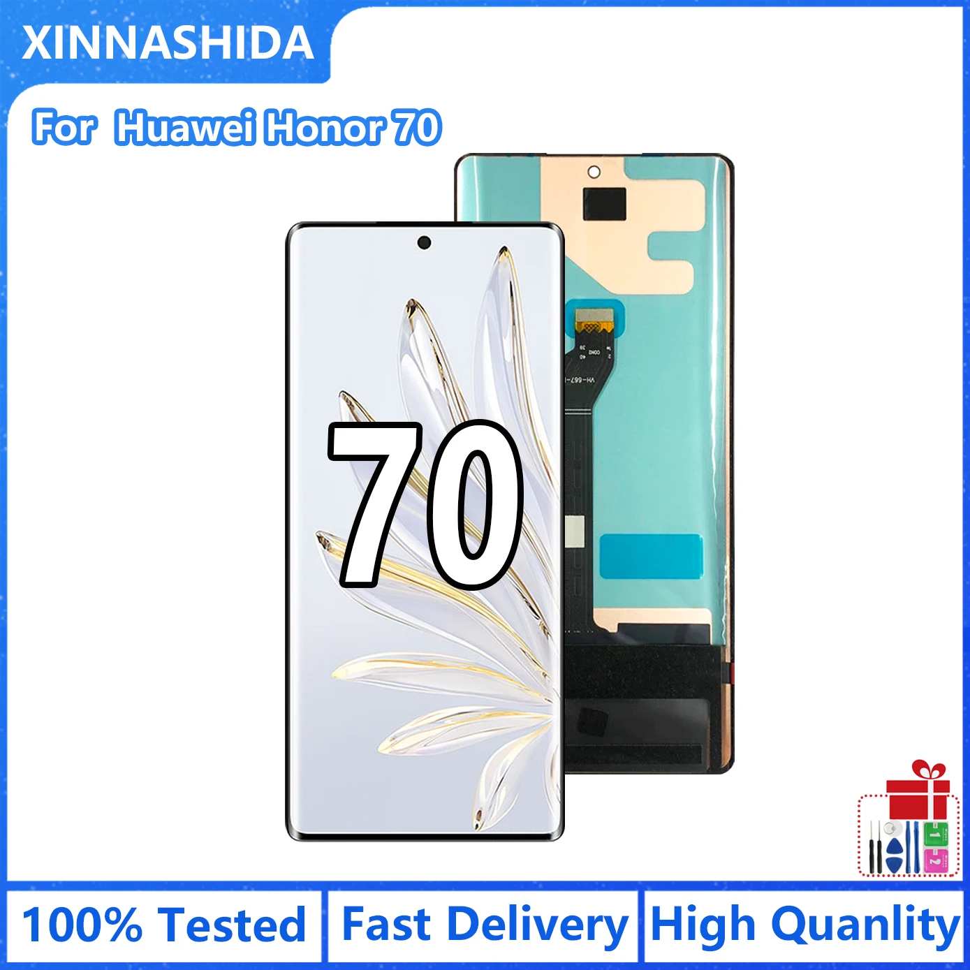 NEW-6-67-AMOLED-LCD-For-HUAWEI-Honor-70-FNE-AN00-LCD-Display-Touch ...