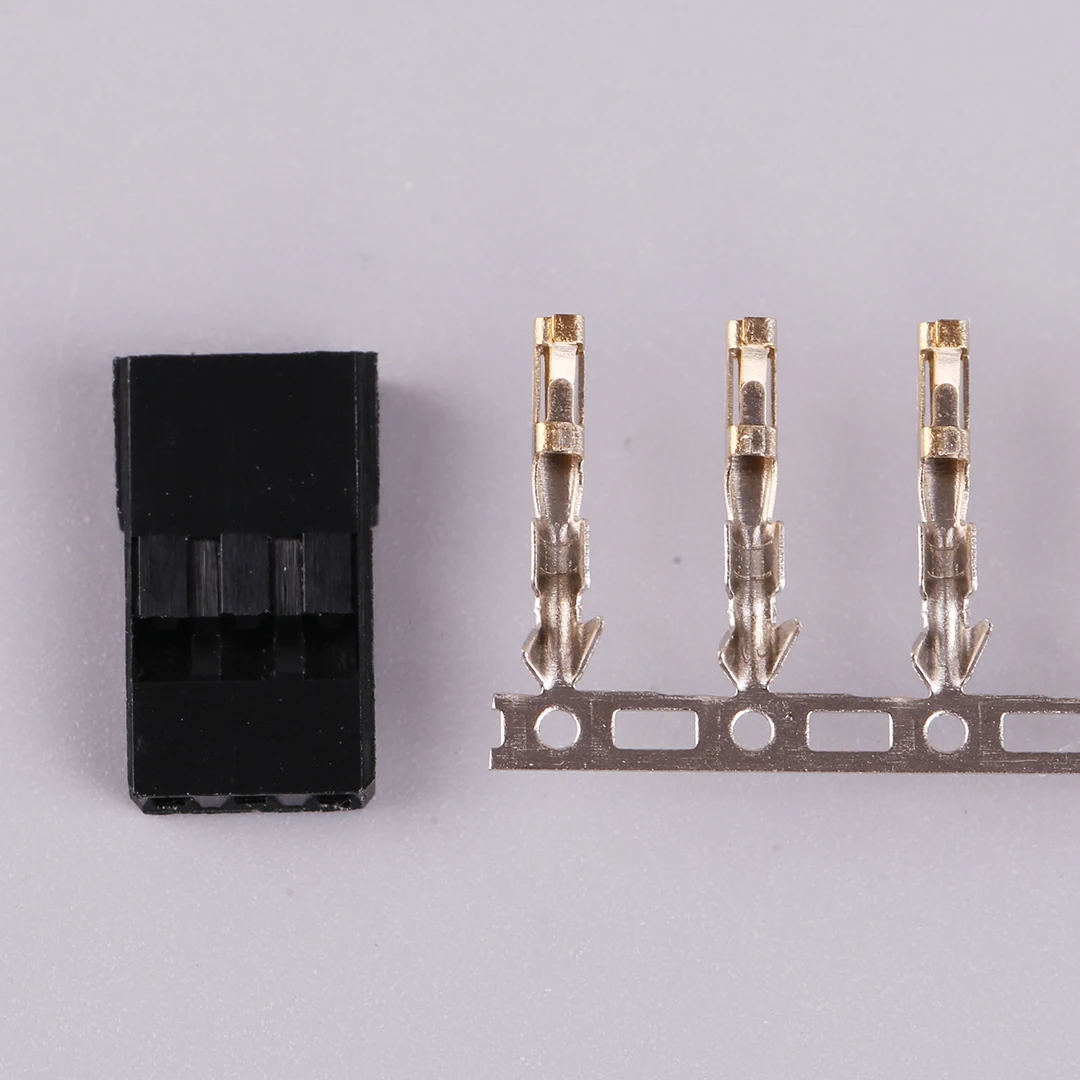 Electronics Connectors 50 Sets 3-Pin Servo Connectors - Gold Plated ...