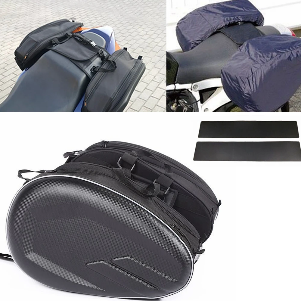 Universal Motorcycle Pannier Bag Luggage Saddle Bags Motorbike Rear ...