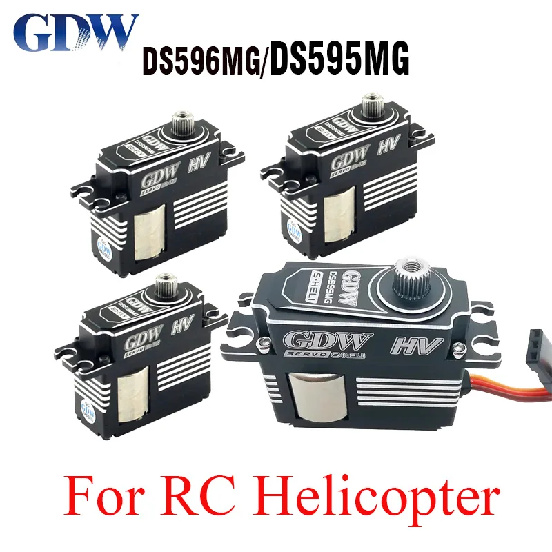 GDW RC Servo DS596MG DS590 15kg Medium Metal Shell Steel Gear Digital ...