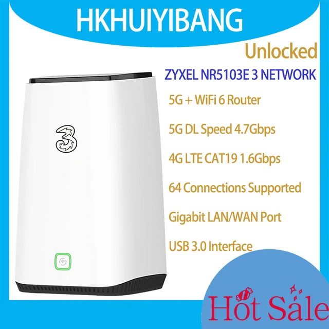 Unlocked ZYXEL NR5103E 5G LTE 4G Cat19 Wi-Fi 5GHz Indoor, 02/12/2024