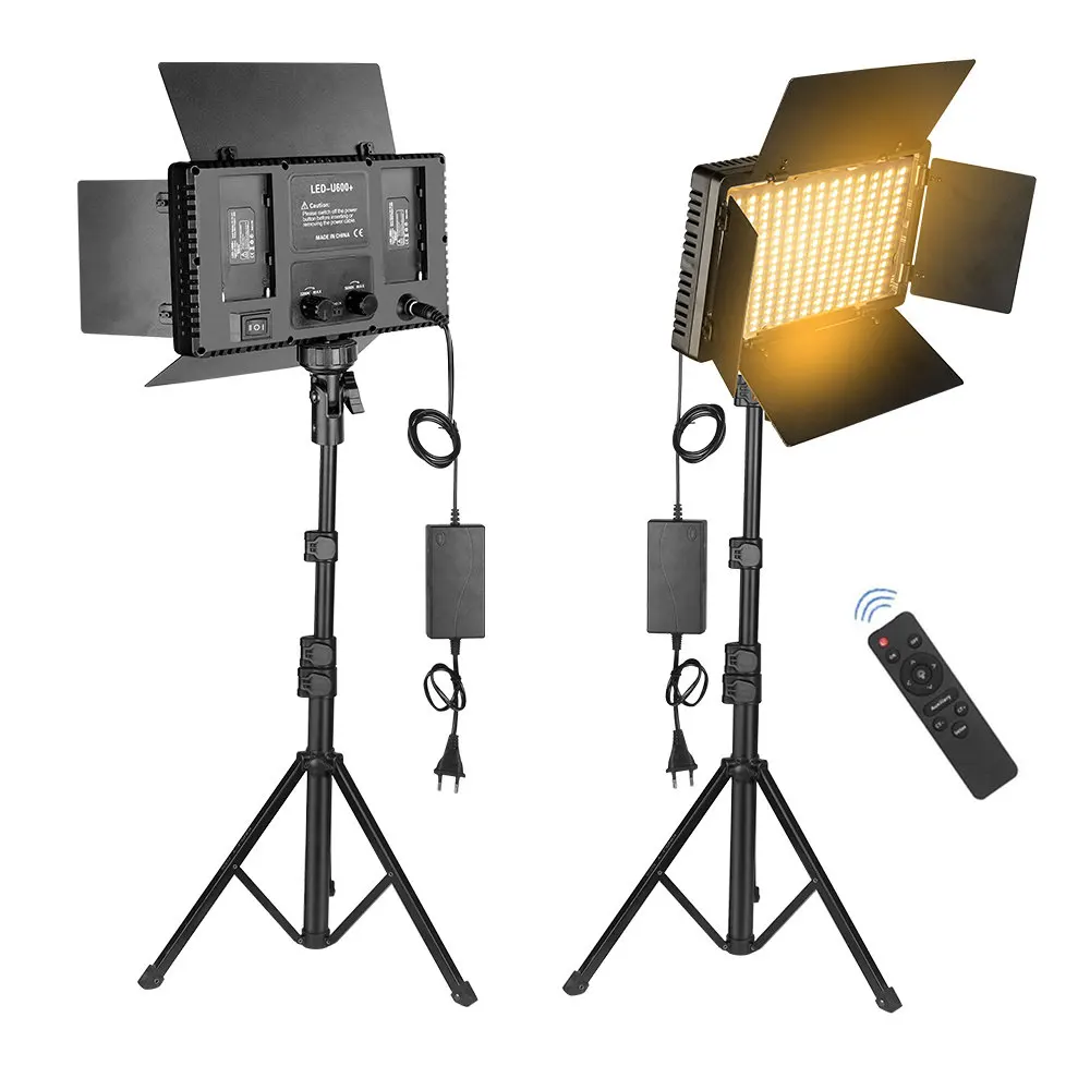 Luz LED de estudio fotográfico U800 para Tiktok Youbute, iluminación de ...