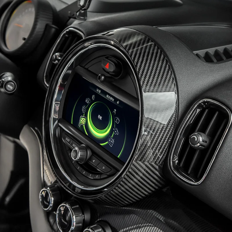 Car-Styling-Center-Console-Screen-Decorative-Frame-Real-Carbon-Fiber ...