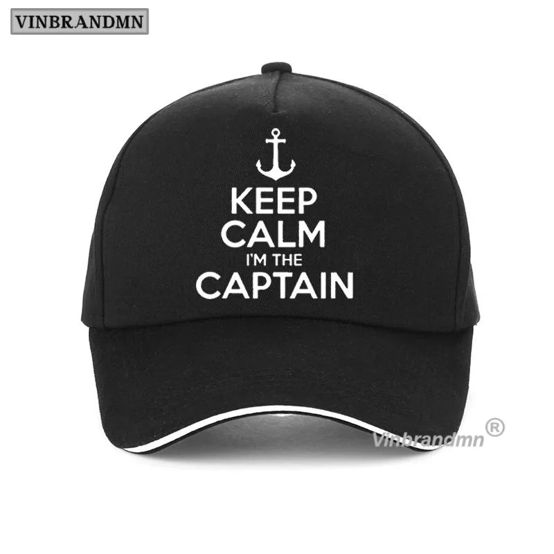 Keep Calm I'm The Captain Motor Boat Sailing Sea funny baseball cap ...