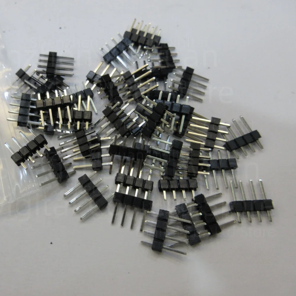2.54mm 1*40P header single-row smt type gold plated PCB Connector Pin ...
