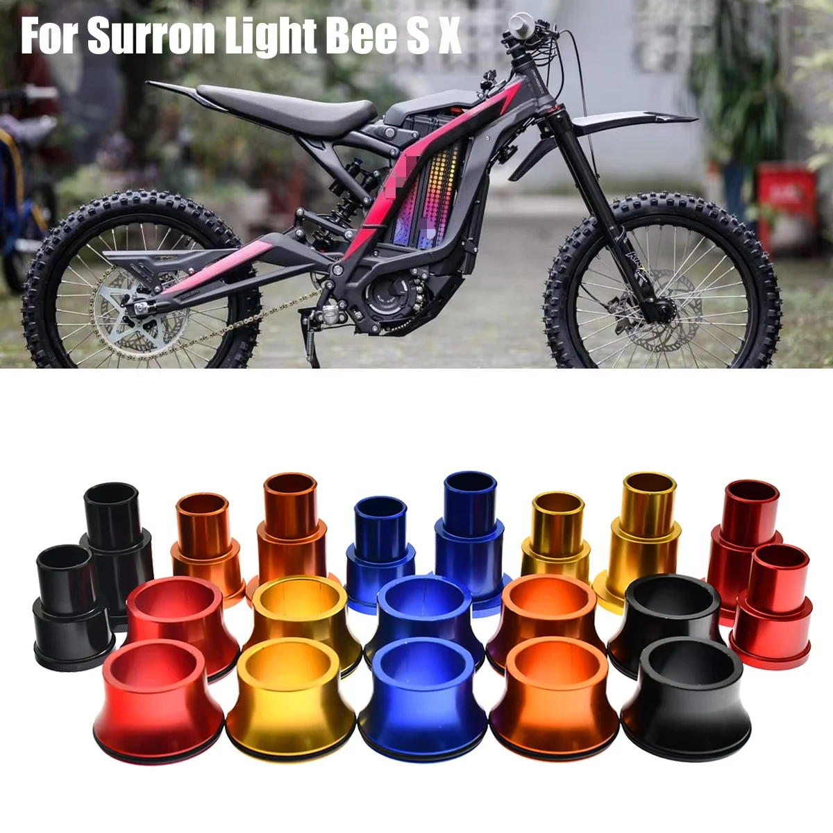 For Surron Light Bee S X CNC Front Rear Wheel Axle Hub Spacers Electric ...