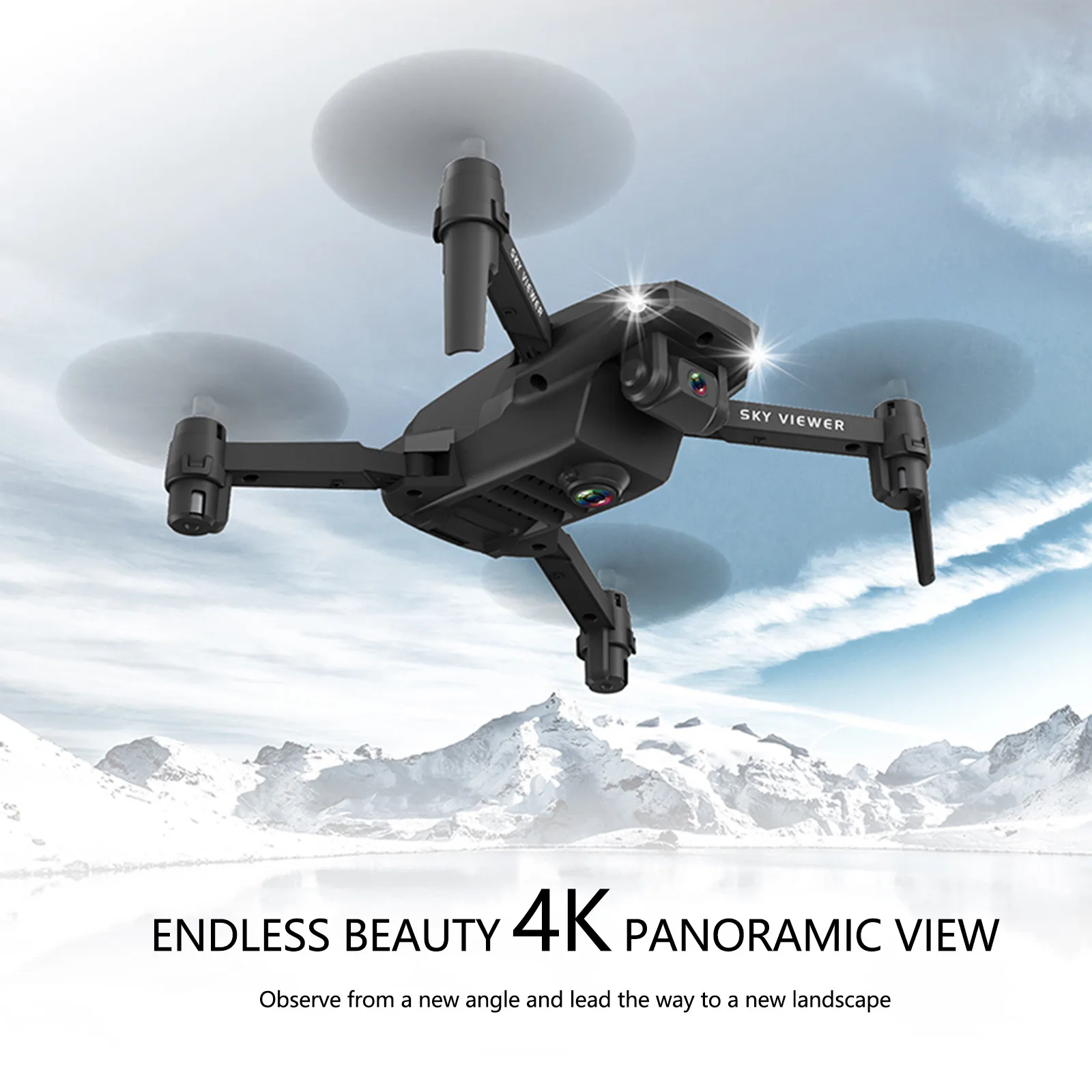 Rc Helicopters S90 Sky Viewer Mini Folding Drone 4k Dual Camera Hd ...