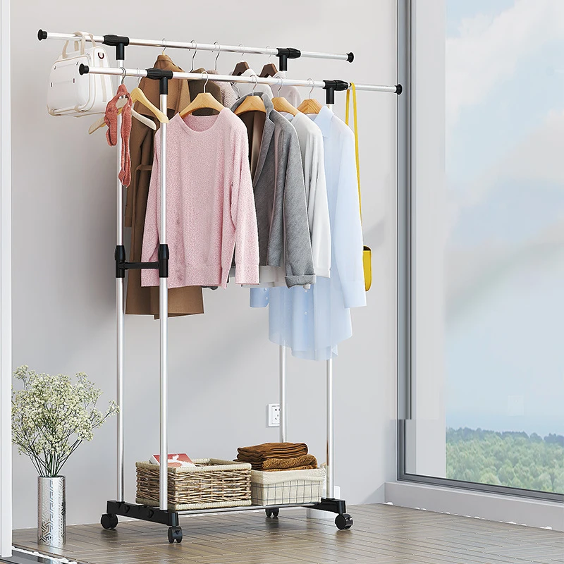 Balcony-Simple-Telescopic-Clothes-Drying-Rack-Outdoor-Movable ...