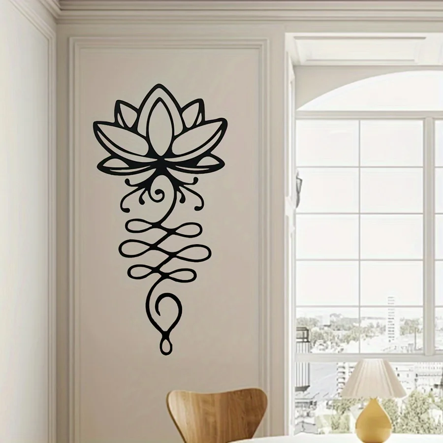 POSIGLOWTH-1pc-box-Exquisite-Metal-Lotus-Wall-Decoration-Yoga-Art-with ...