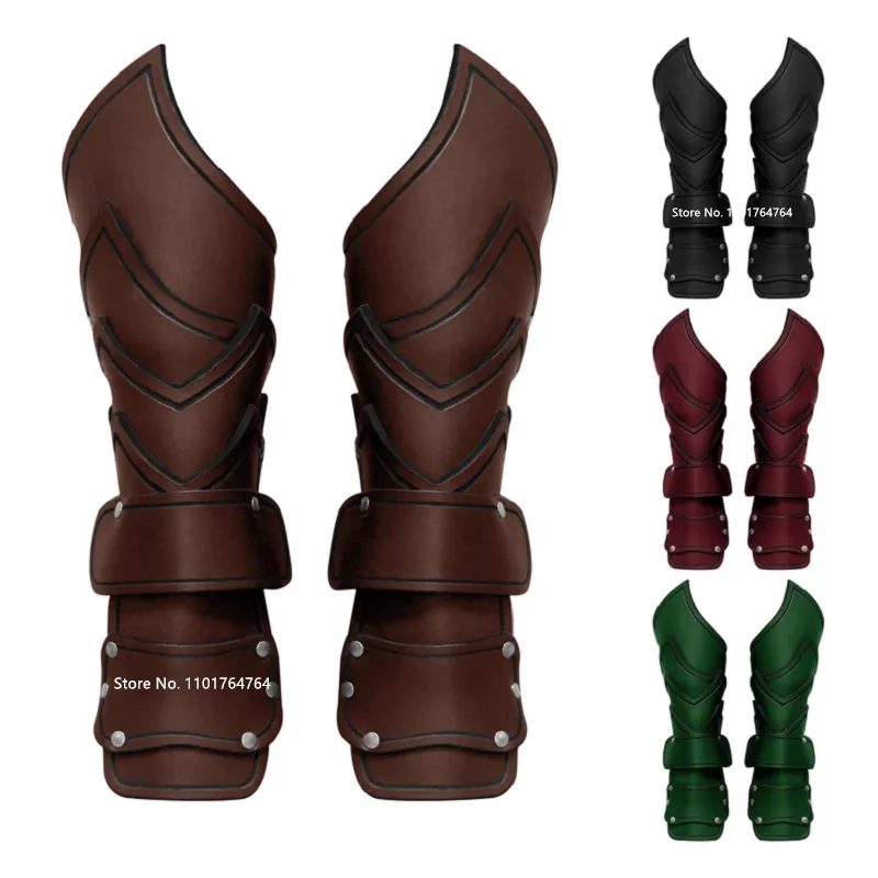 2PCS-Cosplay-Props-Faux-Leather-Wide-Bracer-Lace-Up-Arm-Armor-Cuff ...