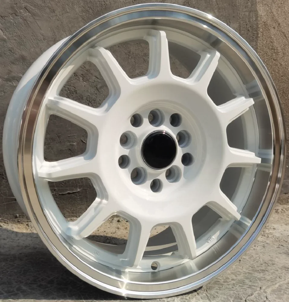 White 16 Inch 4x100 4x114.3 5x100 5x114.3 Car Alloy Wheel Rims Fit For ...