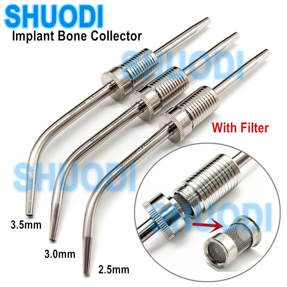Dental-Suction-Tube-Implants-Bone-Collector-with-Filter-Surgical ...