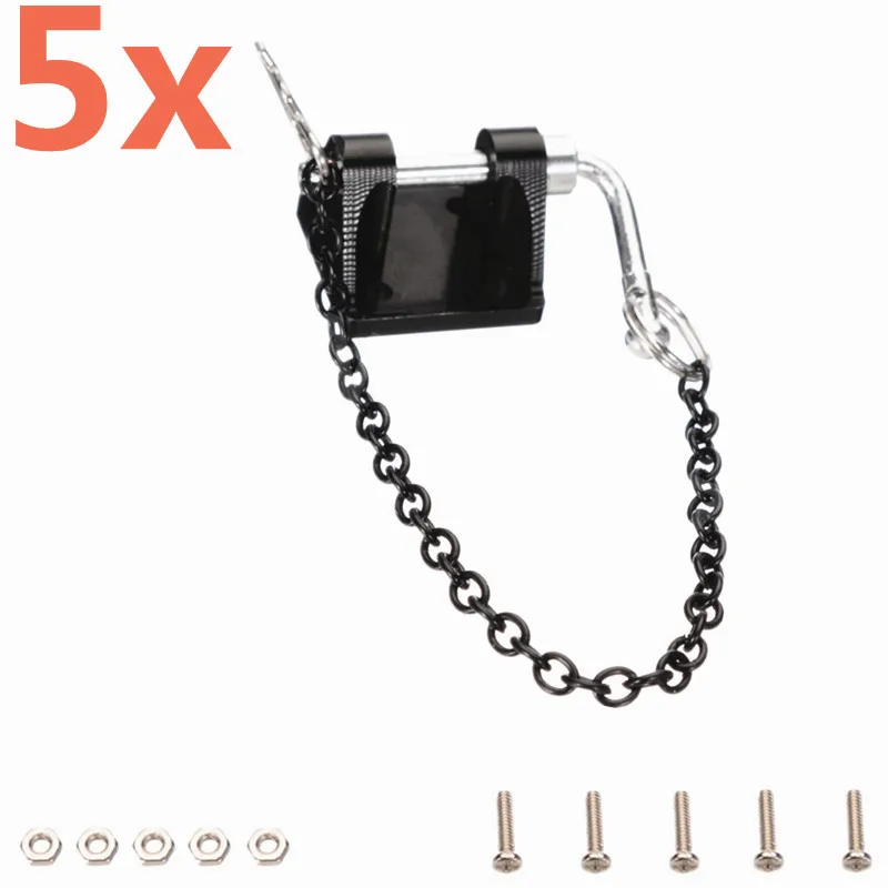 5Pcs-1-10-Hitch-Tow-Shackles-Trailer-Hook-Set-Metal-Climbing-Rope-Chain ...