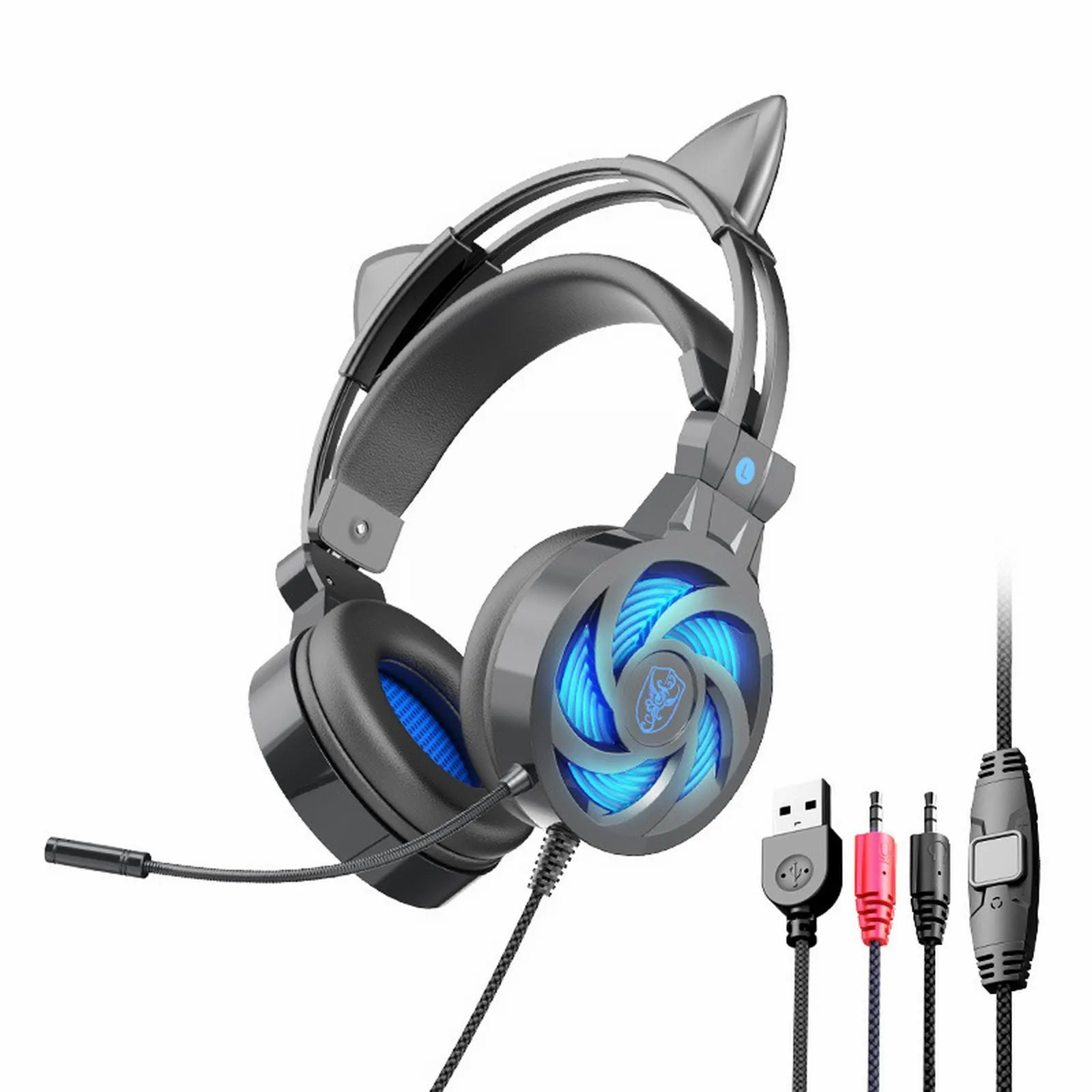 RGB-Illuminated-Comfort-Gaming-Wired-Headphones-Stylish-And-Comfortable ...
