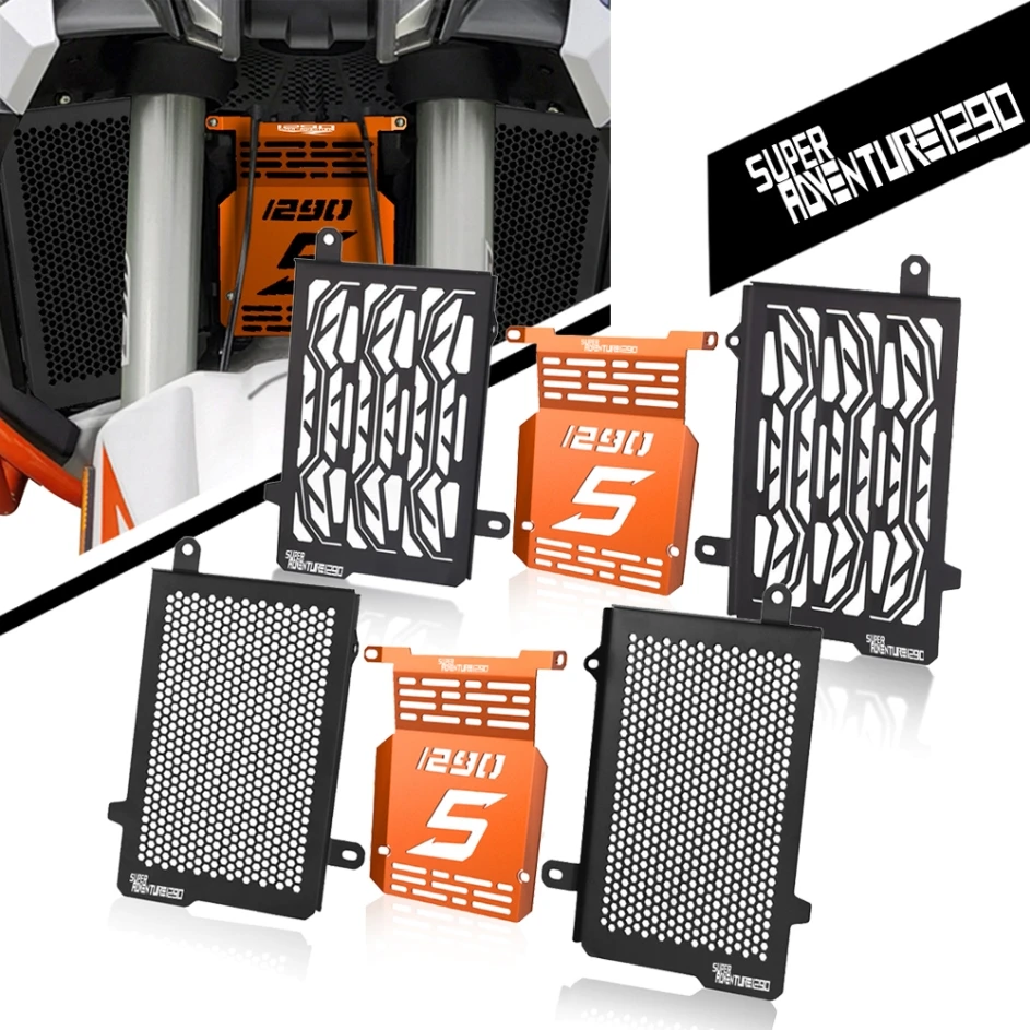 Motorcycle-Radiator-Guard-Grill-Radiator-Oil-Cooler-Guard-Set ...
