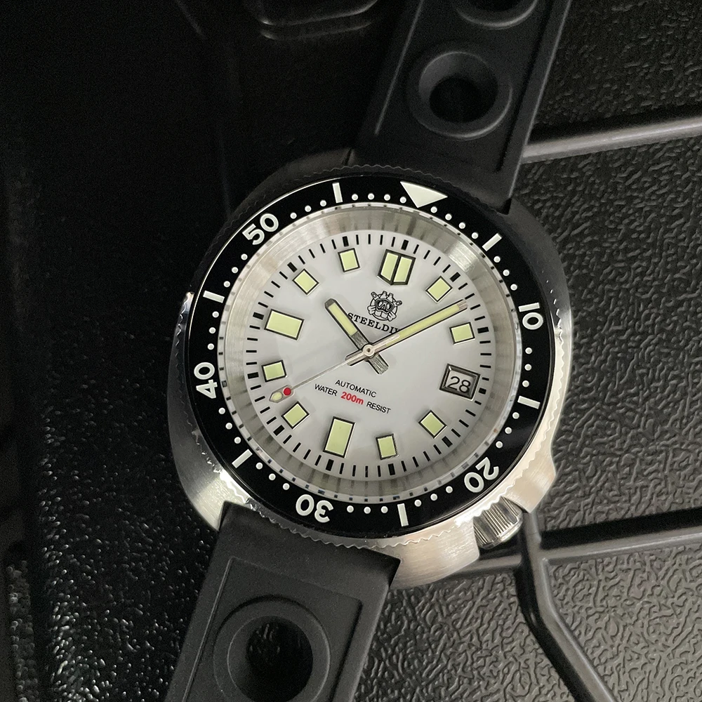 NEW-Abalone-STEELDIVE-20Bar-200M-Waterproof-Watch-SD1974-Automatic-Sapphire-Crystal-Ceramic ...