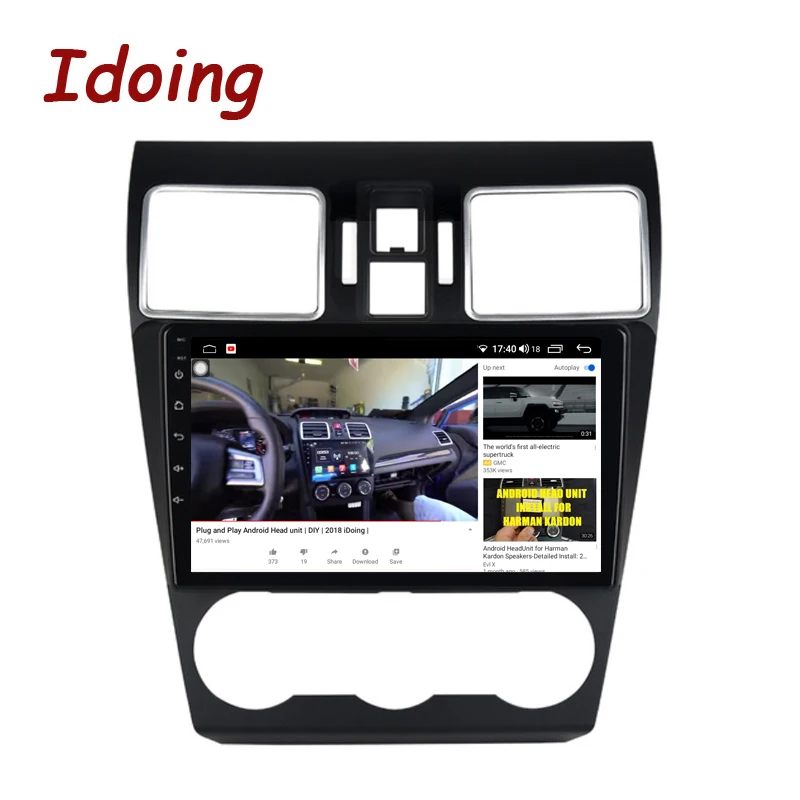 Idoing 9"Android Head Unit For Subaru WRX STI XV Forester 2016-2021 Car ...
