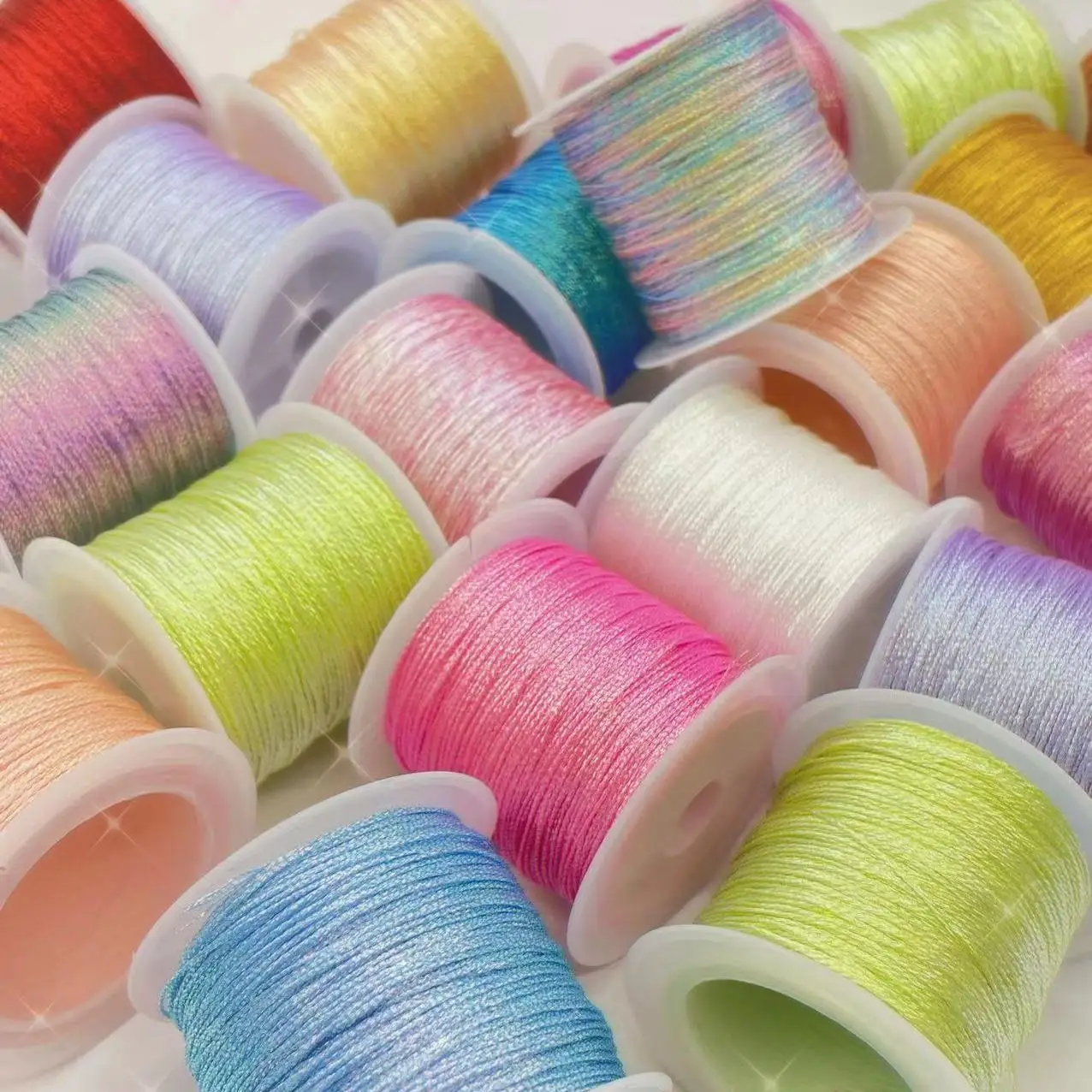 60M-Phantom-Gold-Thread-Yarn-6-Strands-Braided-Thread-Hand-Diy-Crochet ...