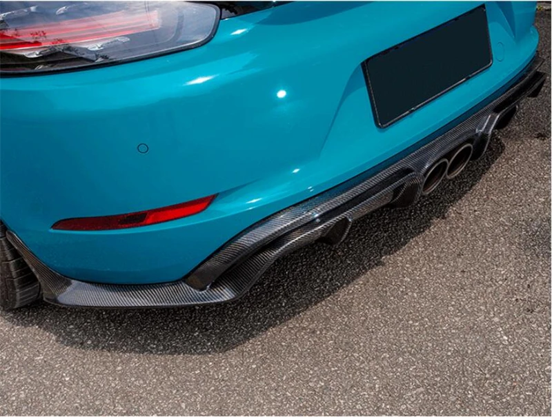 For Porsche 718 Boxster Cayman 2016-2023 Real Carbon Fiber Front Lip ...