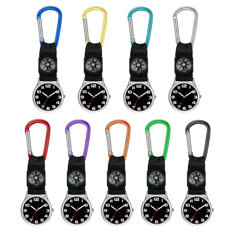 Portable-Clip-On-Watches-Backpack-Carabiner-Watch-Nurse-Watches-with ...