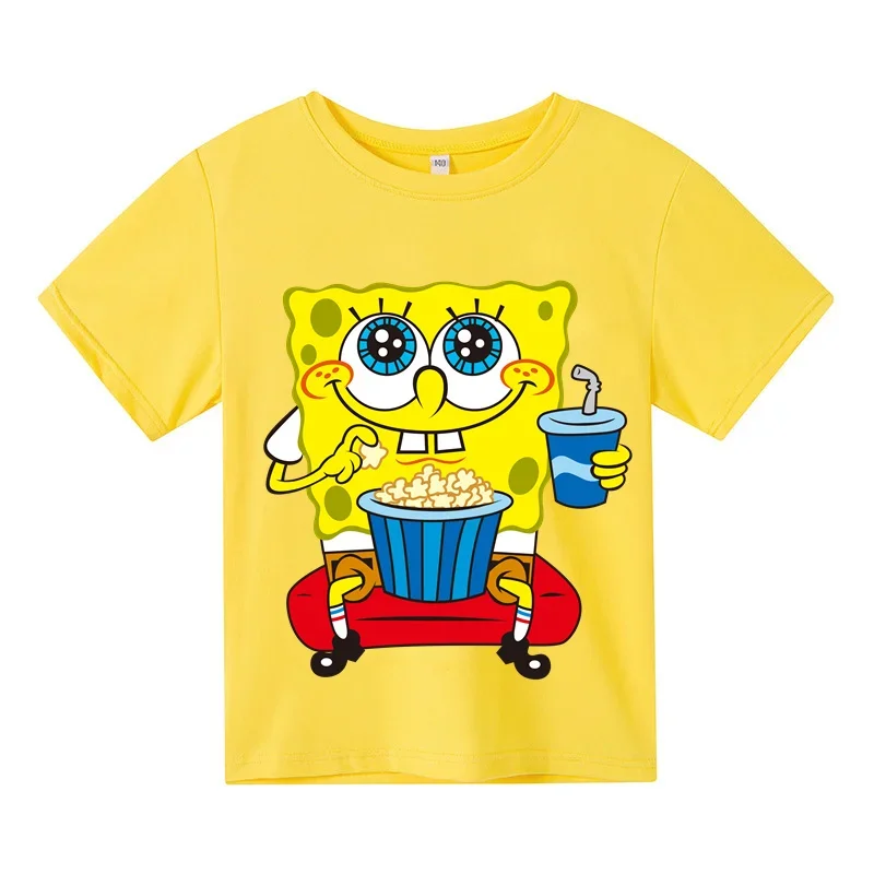 New-SpongeBob-T-shirt-Kids-Sweatshirt-Kids-Short-Sleeve-Boys-Girls ...