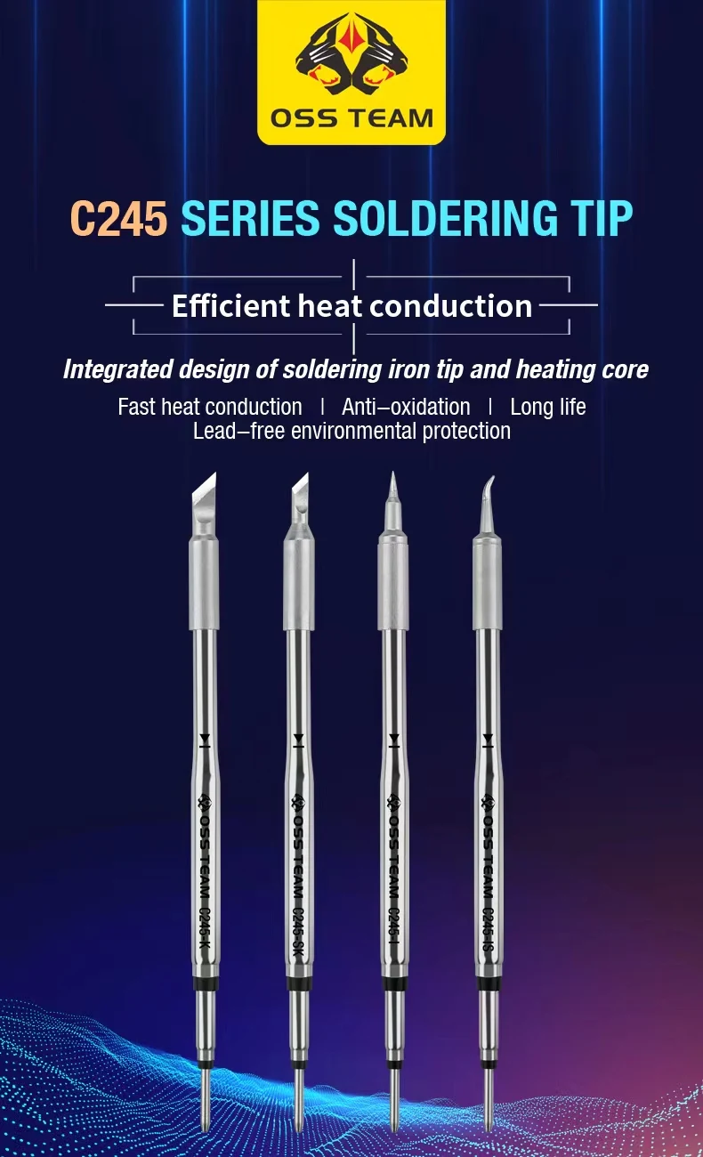 Panne de fer a souder,Pointe de fer à souder OSS C245 I IS K SK,compatible avec la station de ...
