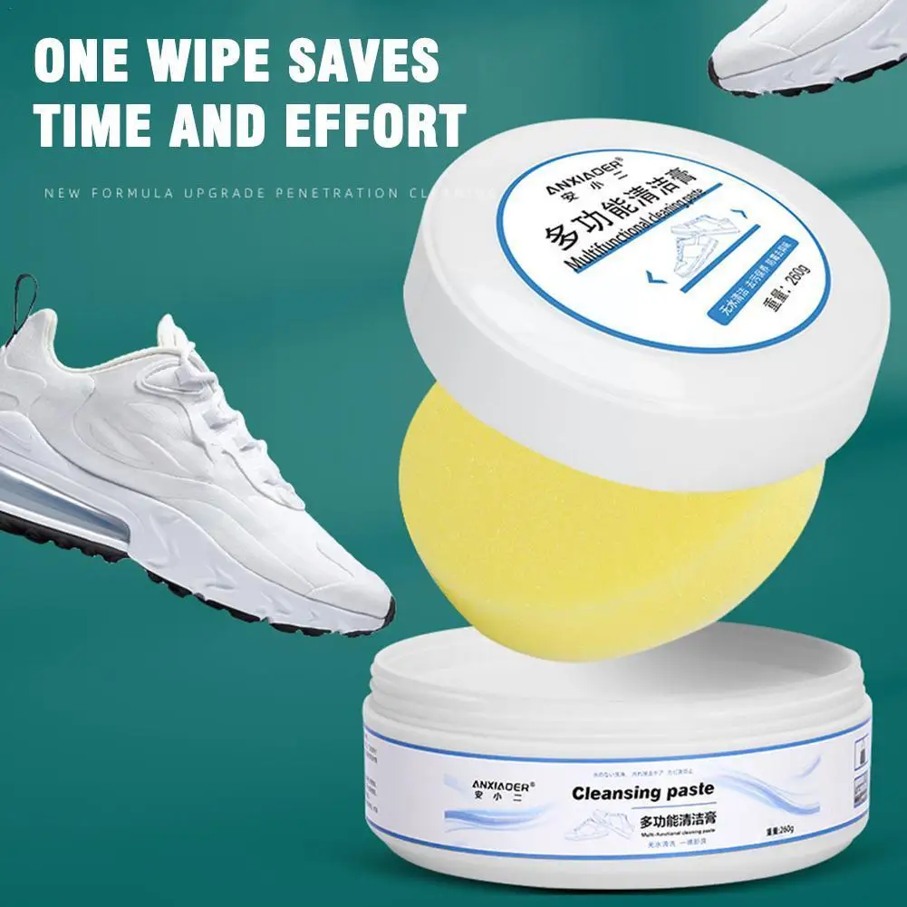 260g White Shoe Cleaning Cream Multi-functional Cleaning Whitening ...
