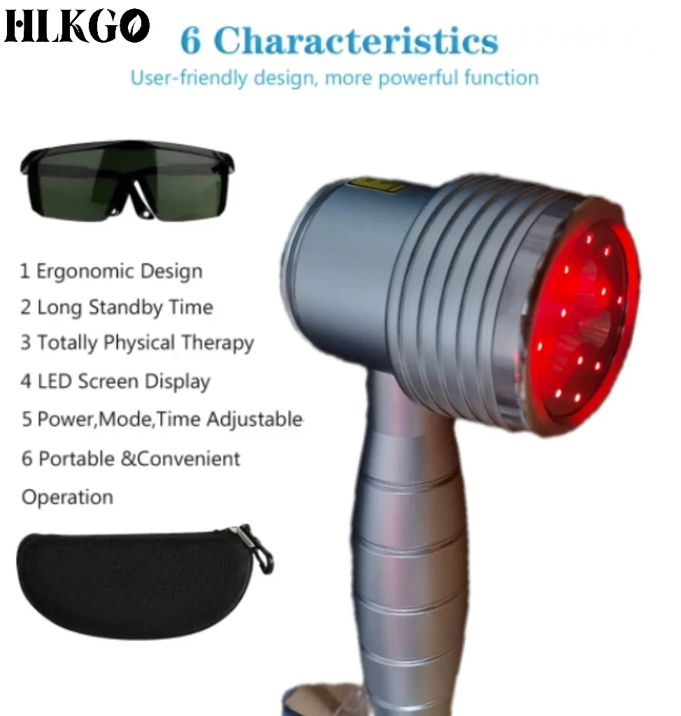 HLKGO Professional 5W Laser for Humans & Animals, 808/650nm Dual Wave ...
