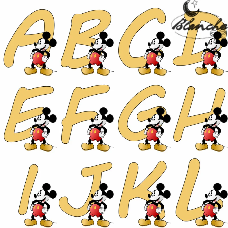 Mickey Mouse Letters