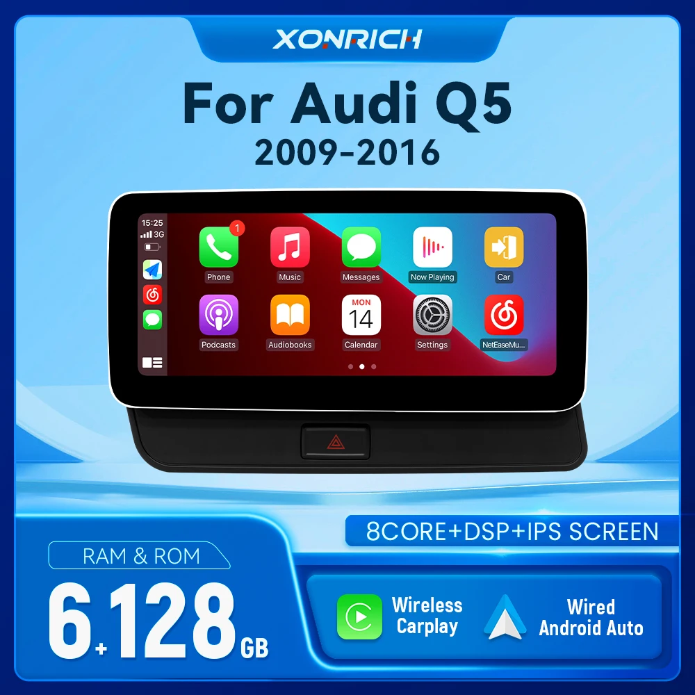Wireless-Carplay-8-Core-Android-12-System-Car-Stereo-For-Audi-Q5-2009 ...