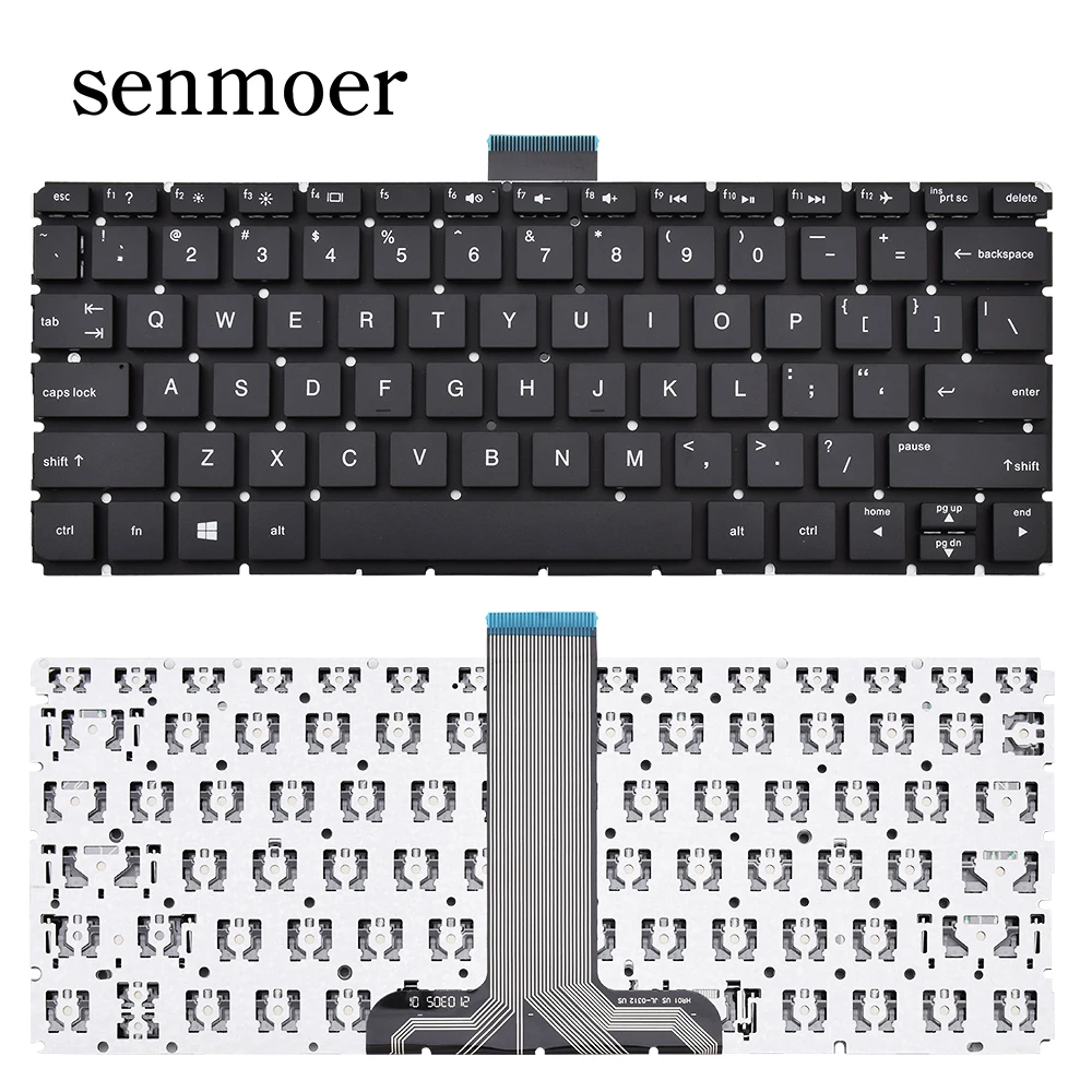 US-Laptop-Keyboard-for-HP-Pavilion-X360-11-K-Pavilion-X2-12-B-Without ...
