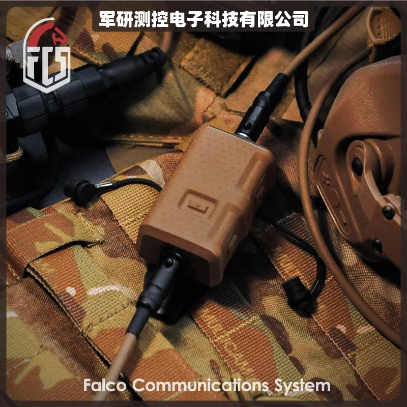NEW FCS TACTICAL V20 PTT Single Communication Channels for AMP Headset ...