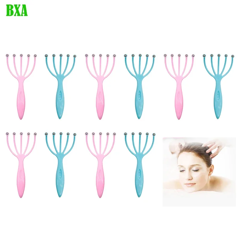 10pcs-Handheld-Head-Scalp-Massager-Neck-Ball-Comb-Roller-5-Finger-Claws ...