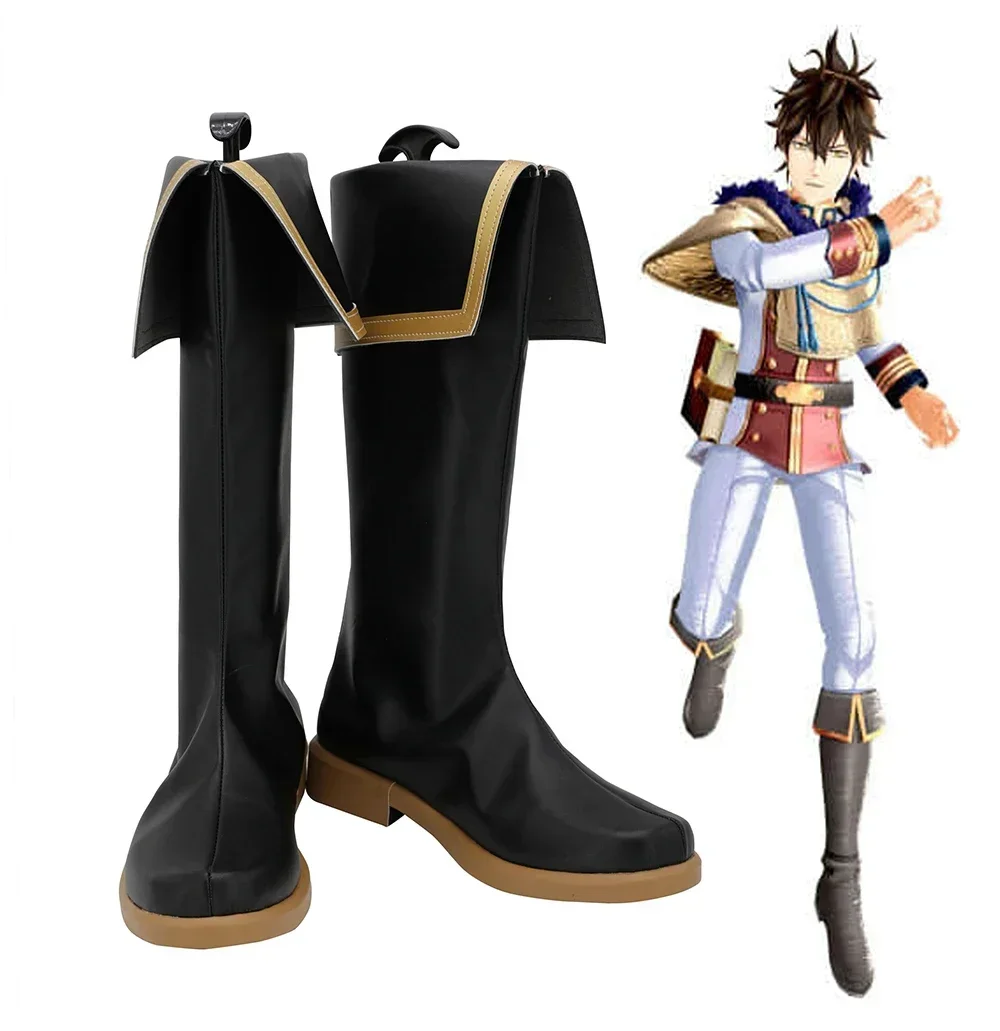 Anime Cosplay Shoes Black Clover Quartet Knights Yuno Boots Halloween ...