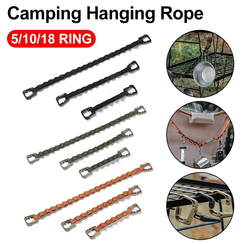 18-Ring-Camping-Hanging-Rope-Tent-Canopy-Cup-Lamp-Hanger-Outdoor ...