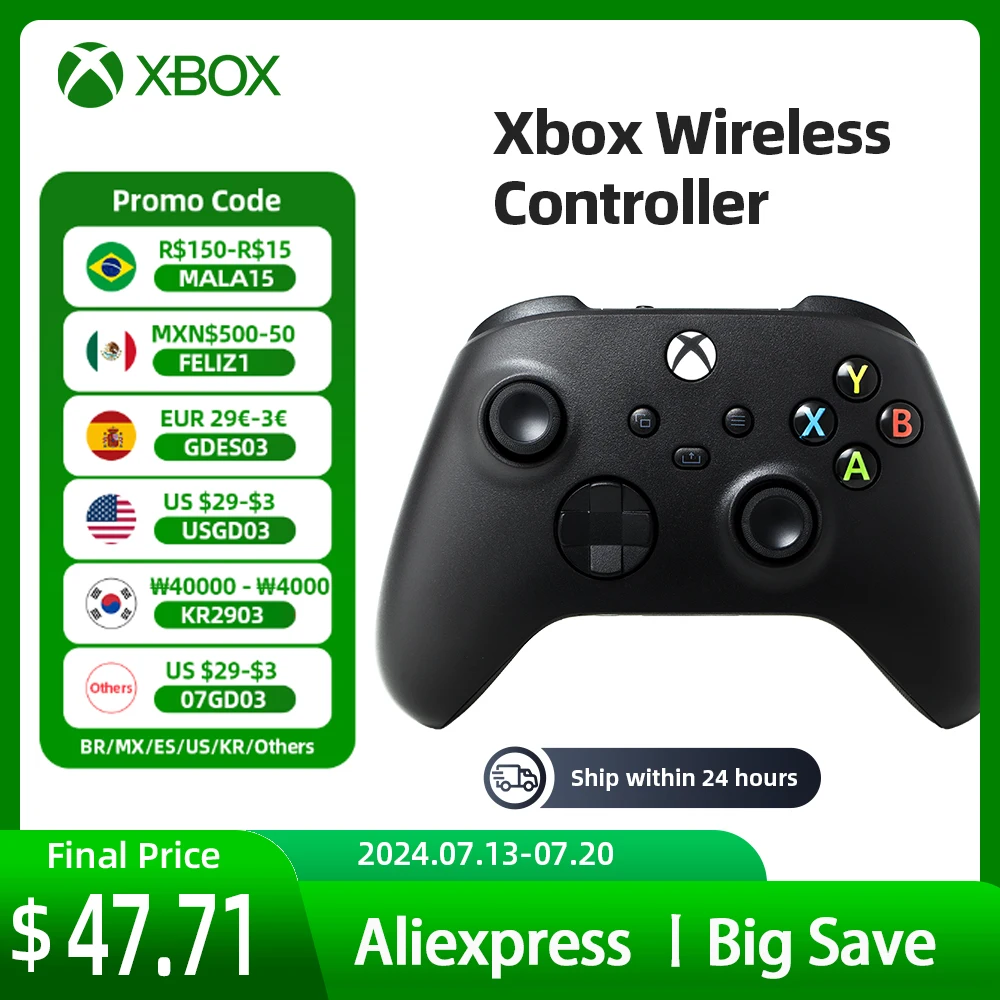 Microsoft-Xbox-Wireless-Game-Controller-Black-White-Fire-Vapor-for-Xbox ...