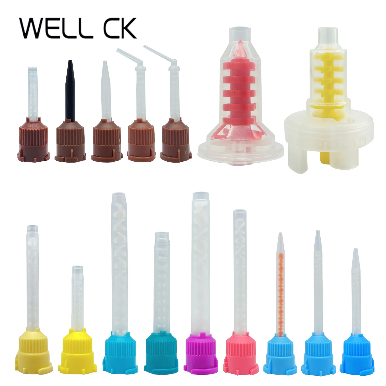50pcs-Bag-WELL-CK-Disposable-Dental-Impression-Mixing-Tips-Mixing-Tube ...