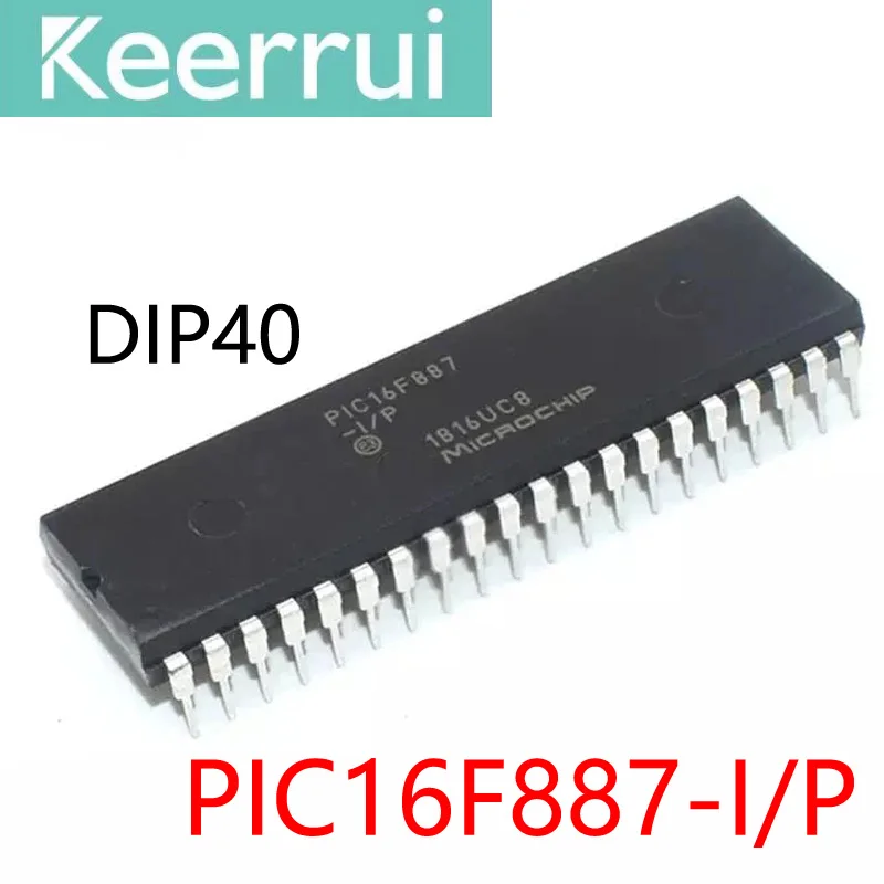 1-20PCS-LOT-100-New-Origina-PIC16F887-I-P-DIP40-PIC16F887-Electronic ...