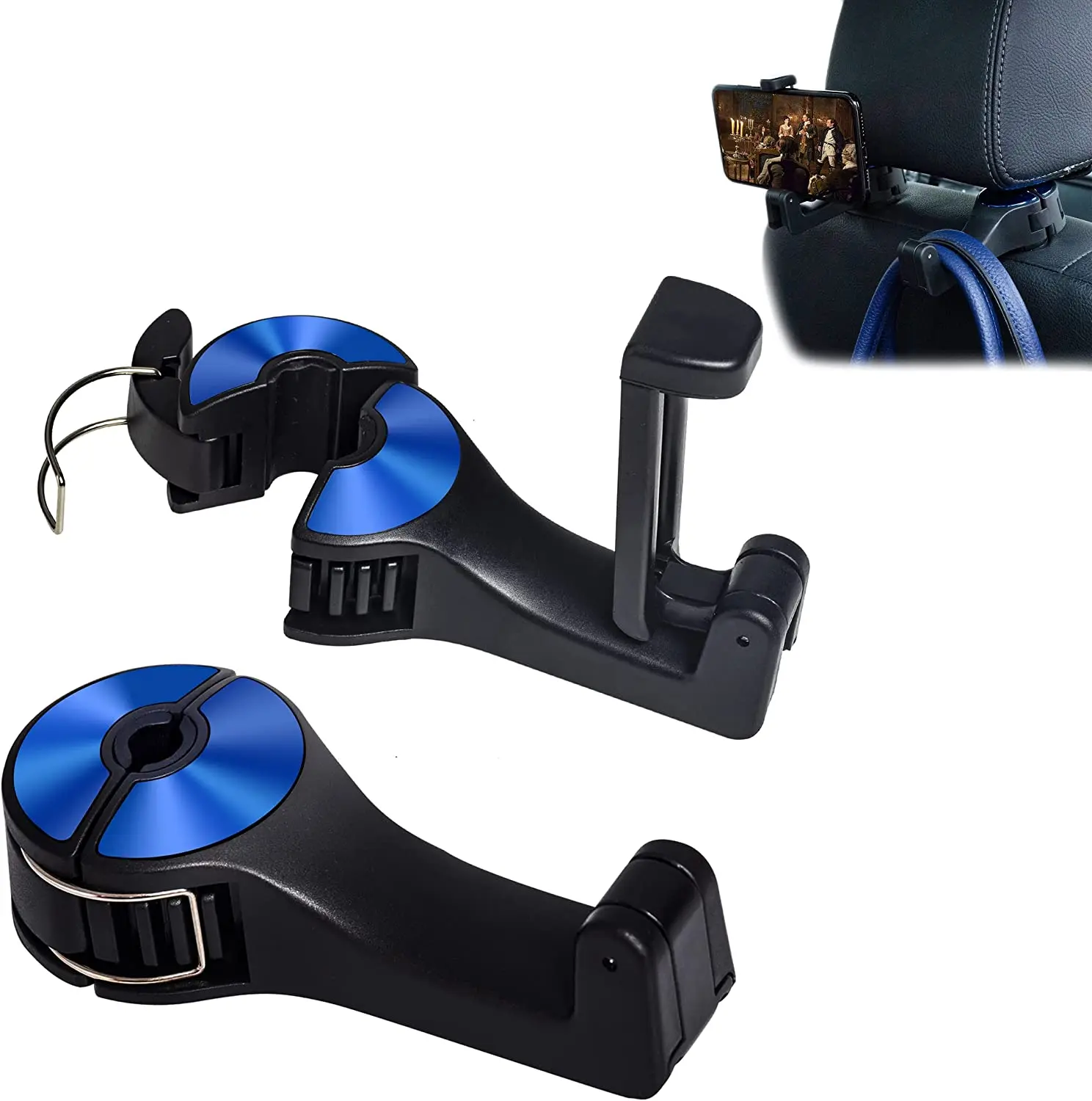 Car-Back-Seat-Hook-Multi-Function-Hanging-Storage-Mobile-Phone-Holder ...