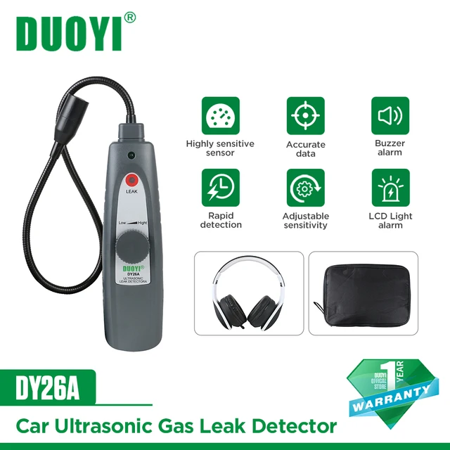 DUOYI DY26 DY26A Ultrasonic Gas Leak Detector Water Freon Car Detector ...