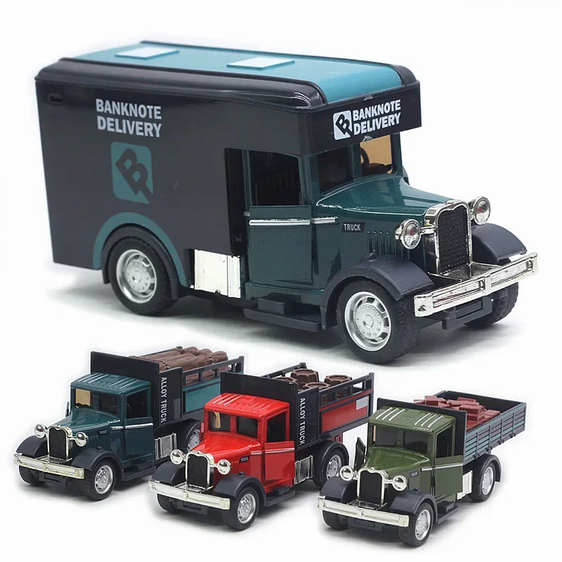 Diecast-1-32-Alloy-Car-Model-Toy-Classic-Retro-American-Transporter ...