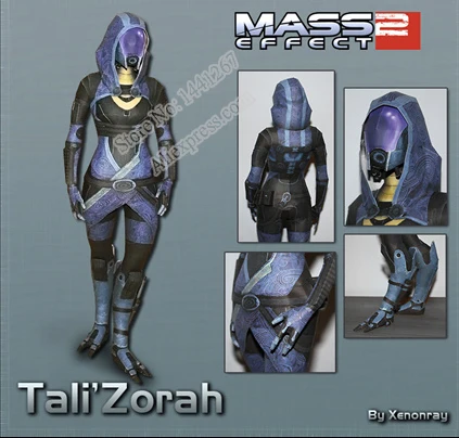 DIY Mass Effect Tali Character Paper Model|paper model|models papersdiy ...