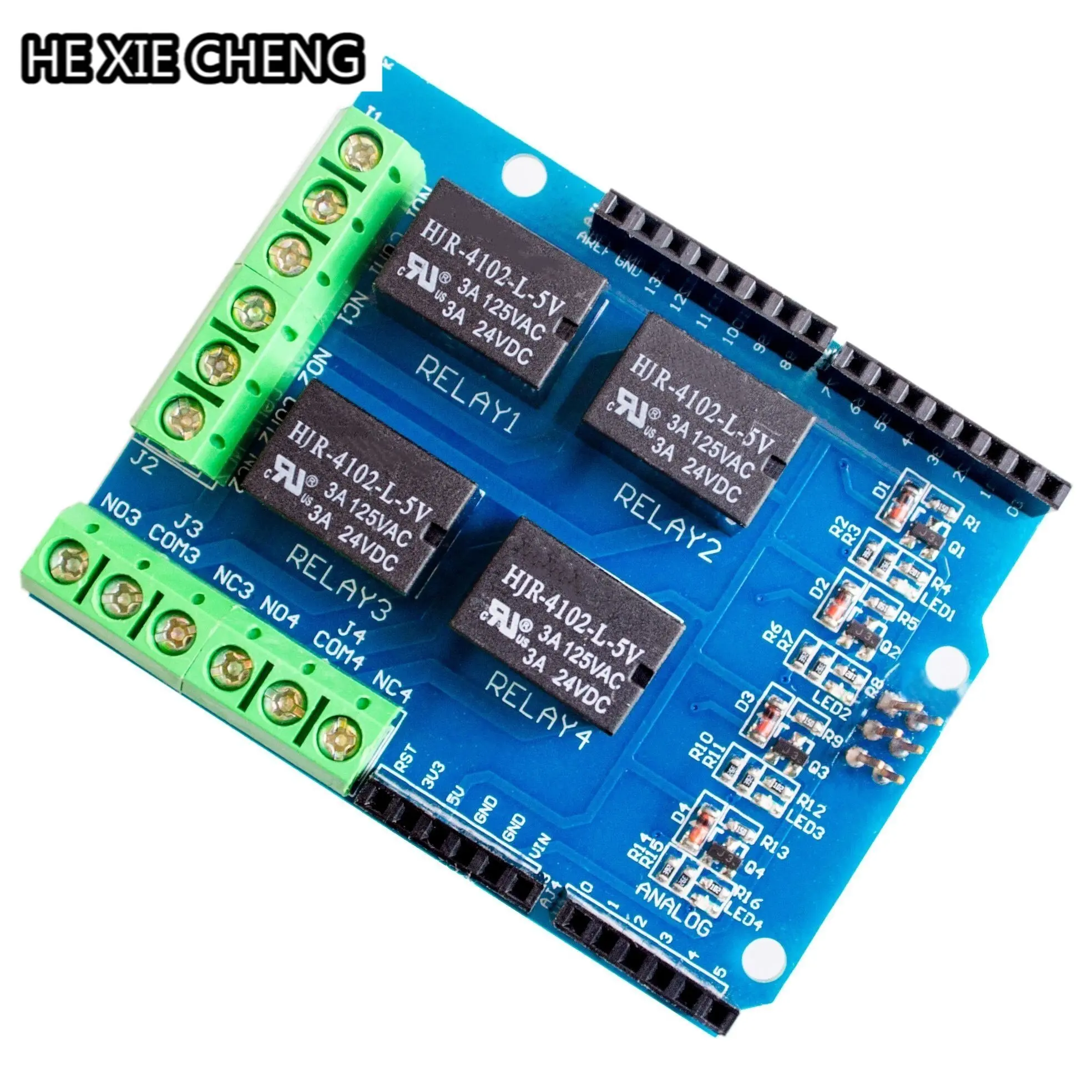 4-channel-5v-relay-shield-module-Four-channel-relay-control-board-relay ...