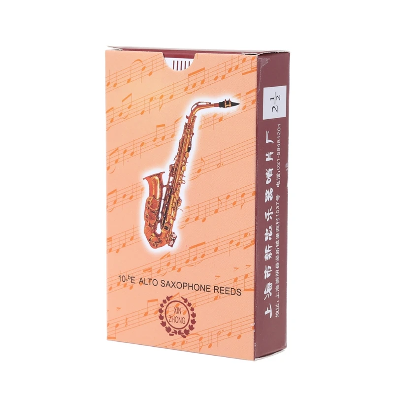 N0HA 10pcs Eb Alto Saxophone Reeds Strength 2 2.5 3 Sax Woodwind ...