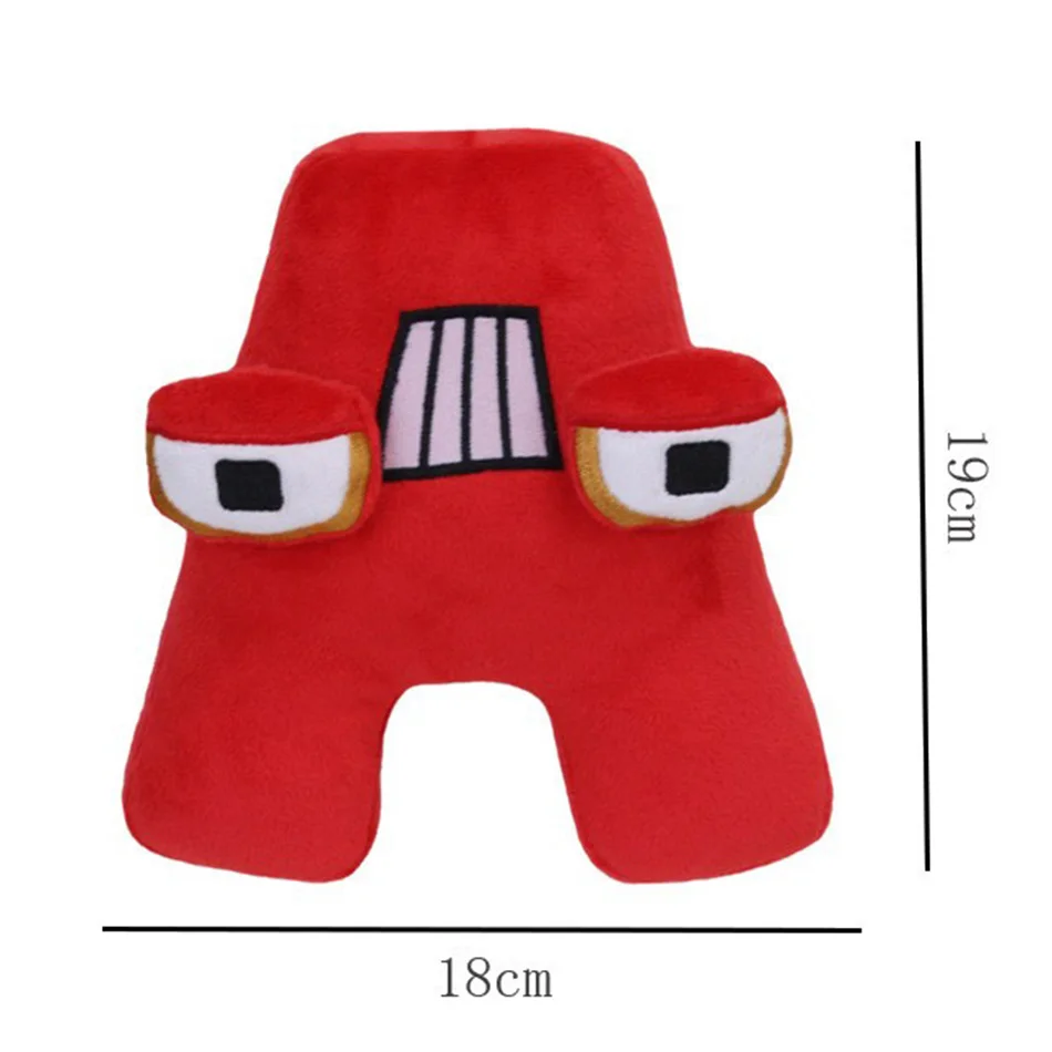Alphabet Lore Plush Toys A-Z English Letter Stuffed Animal Plushie Doll ...