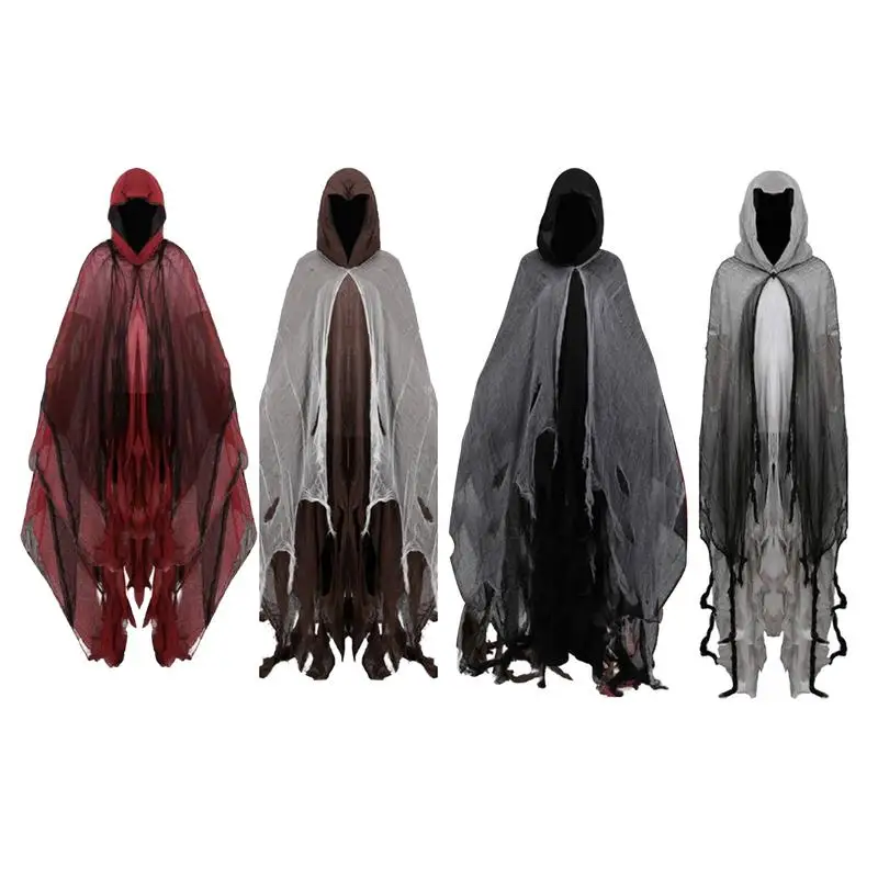 Halloween Ghost Dementors Cosplay Costume Gothic Horror Zombie Tattered ...
