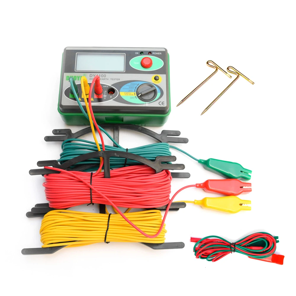 Digital-Professional-Multimeter-Ground-Earth-Resistance-Tester-AC200V ...