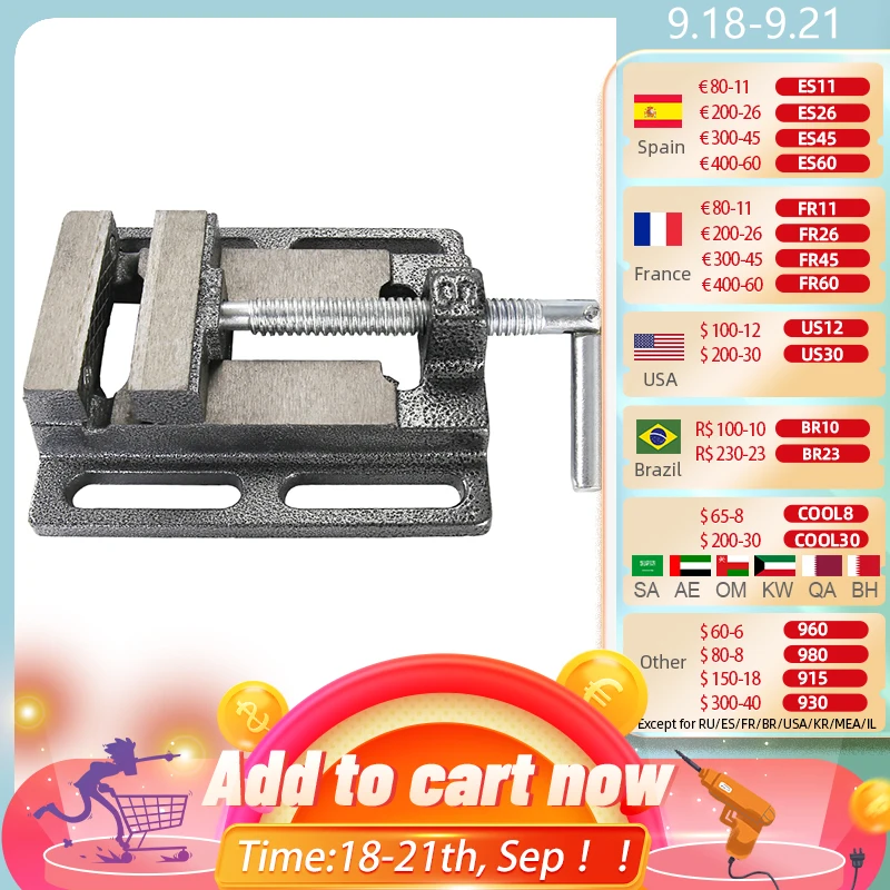 Milling Machine Pliers 3 Inch Drill Press Vice Bench Clamp Flat Tongs ...