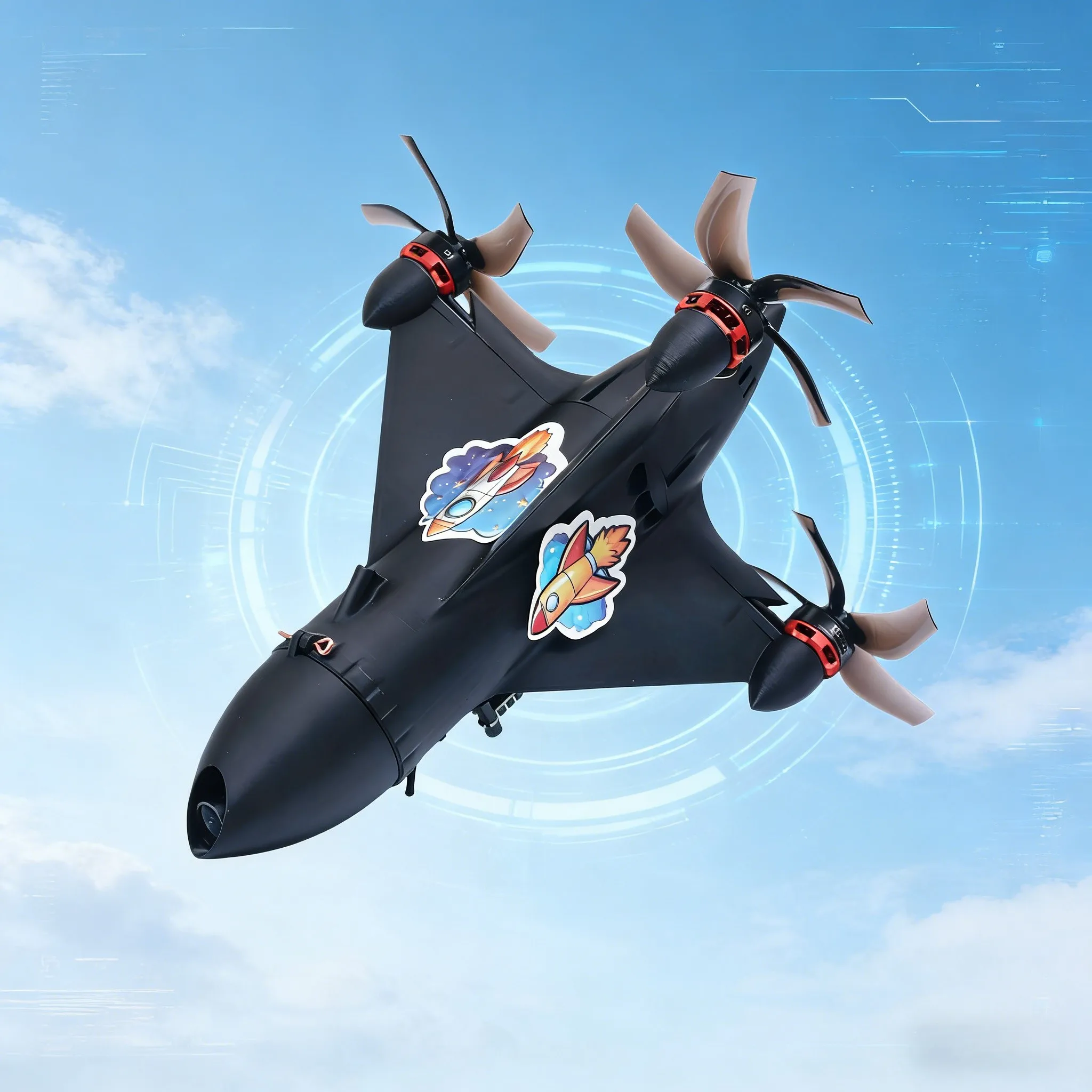 B-CUBE Rocket 5inch FPV Drone Frame Kit Carbon Fiber Racing Drone ...